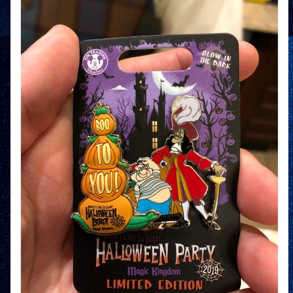 Disney | Accessories | Disney Halloween Party Boo To You Captain Hook ...